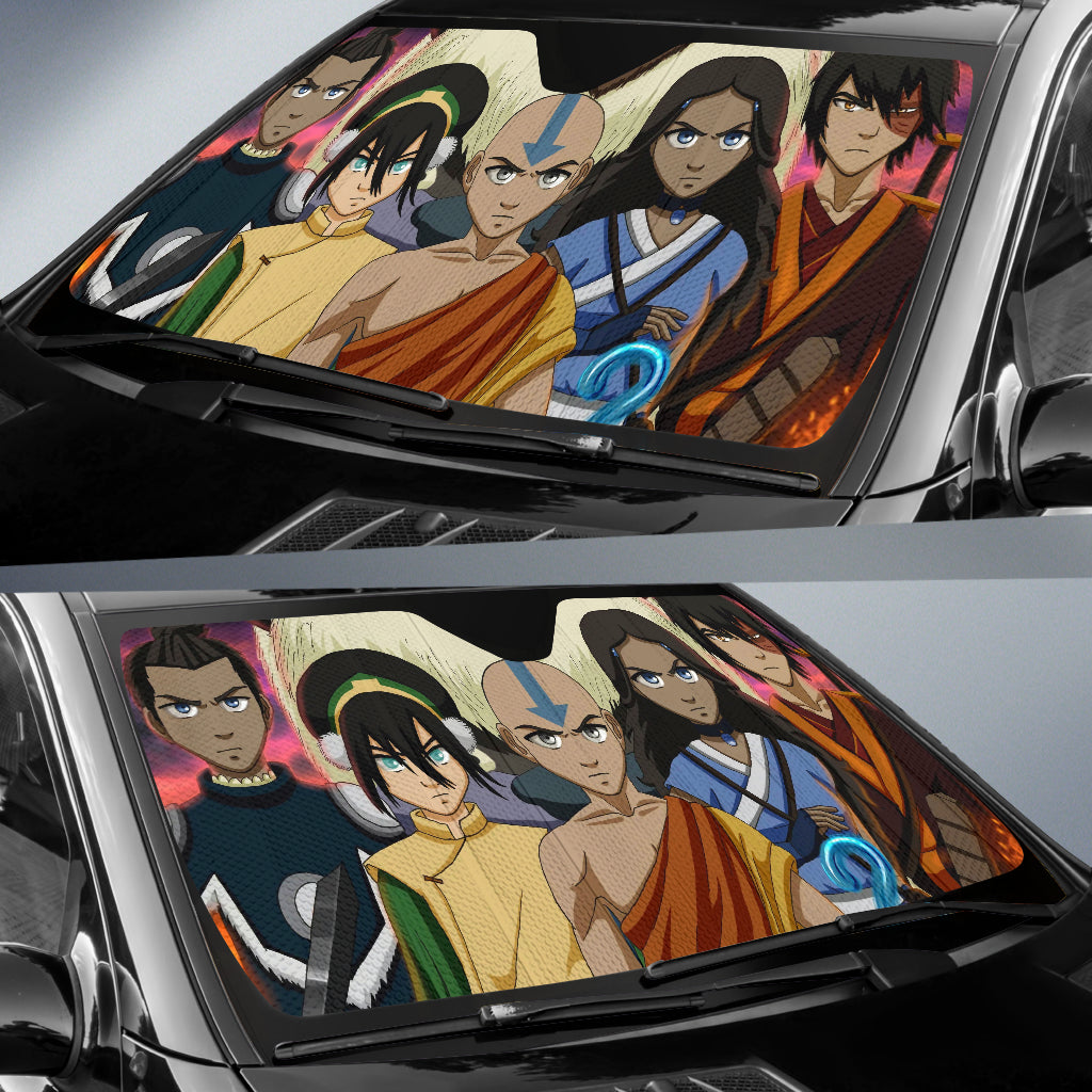 Avatar The Last Airbender Anime Auto Sunshade Avatar The Last Airbender ...