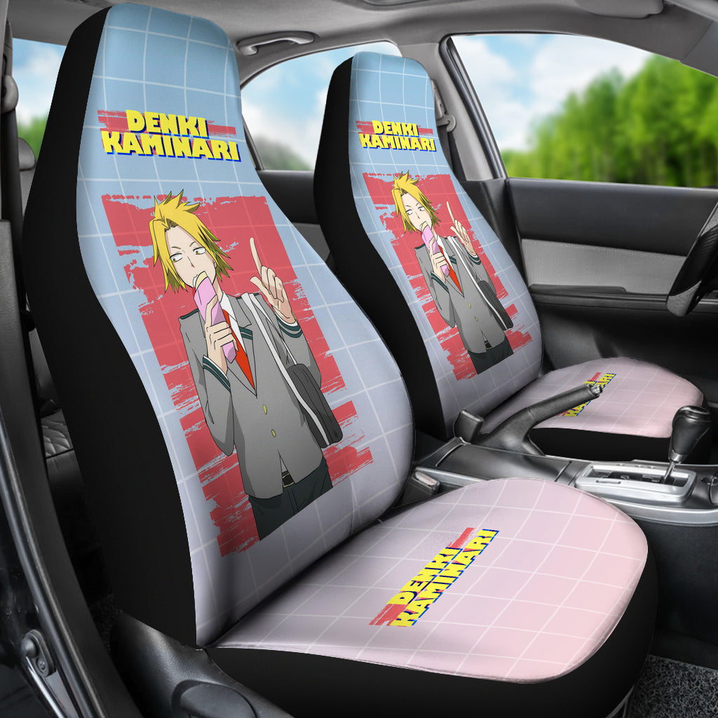 My Hero Academia Car Seat Covers Denki Kaminari Anime Seat Ci0618 ...