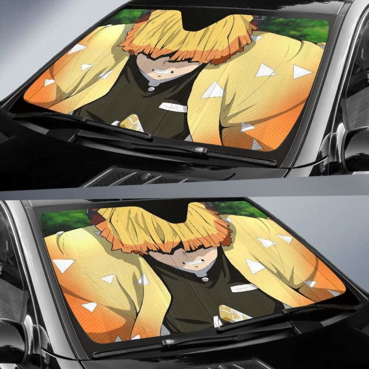 Zenitsu Agatsuma Demon Slayer Car Sun Shade 918b Universal Fit - Gift ...